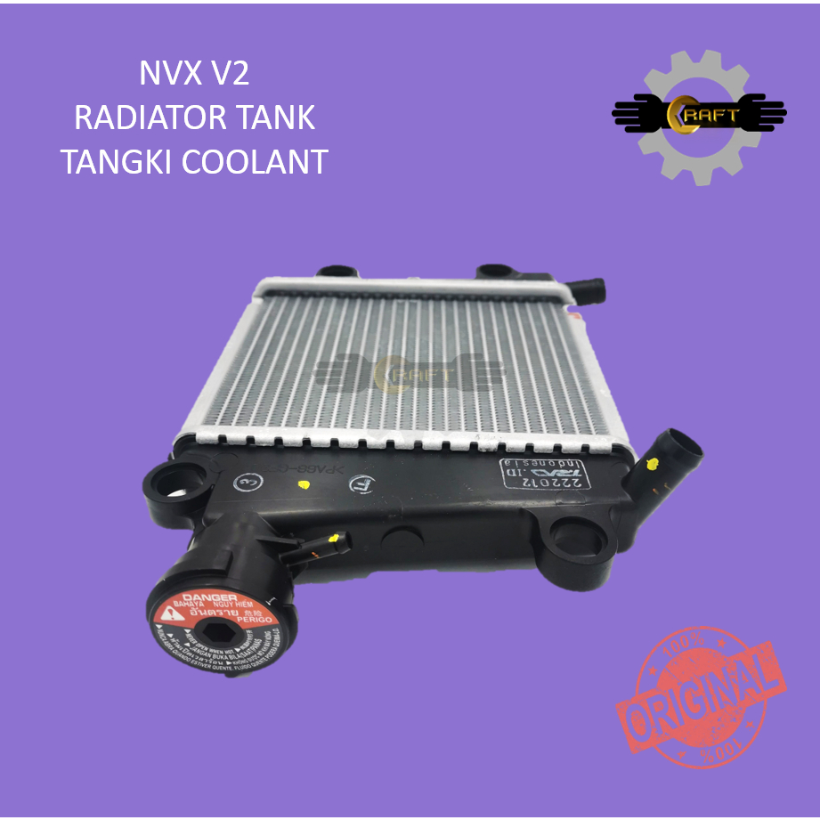 YAMAHA NVX V2 RADIATOR COOLANT TANK TANGKI AIR B6H--E240A-01 RADIATOR ...