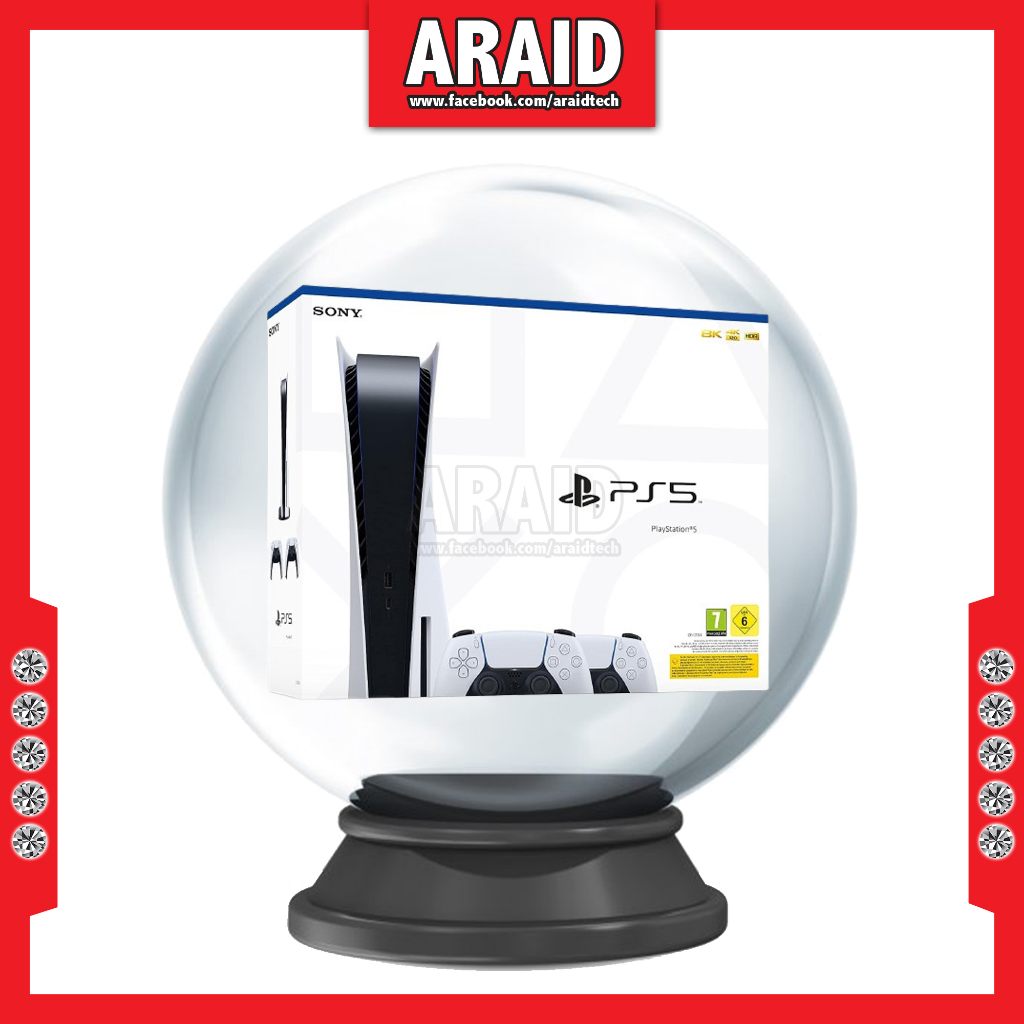 Sony PlayStation 5 (PS5) Disc Console-Two DualSense Wireless Controller ...