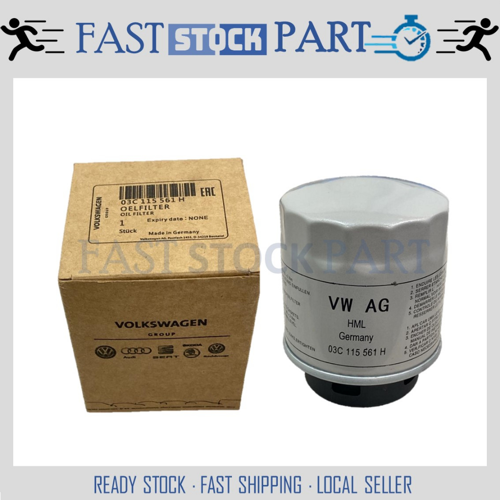 1PC VOLKSWAGEN AUDI OIL FILTER -03C115561H VOLKSWAGEN GOLF/JETTA/BEETLE ...