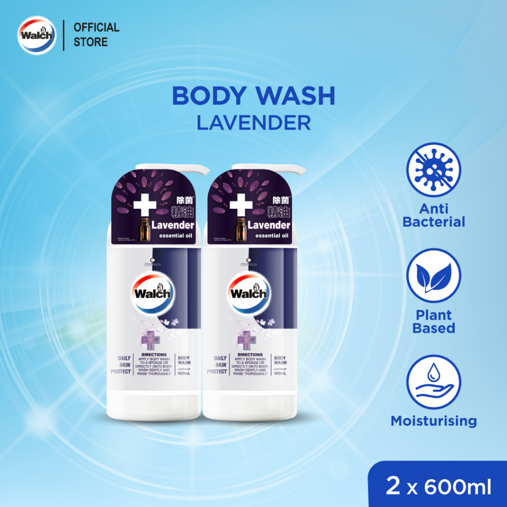 [TWIN PACK] Walch Body Wash Lavender (600ml) | Shopee Malaysia