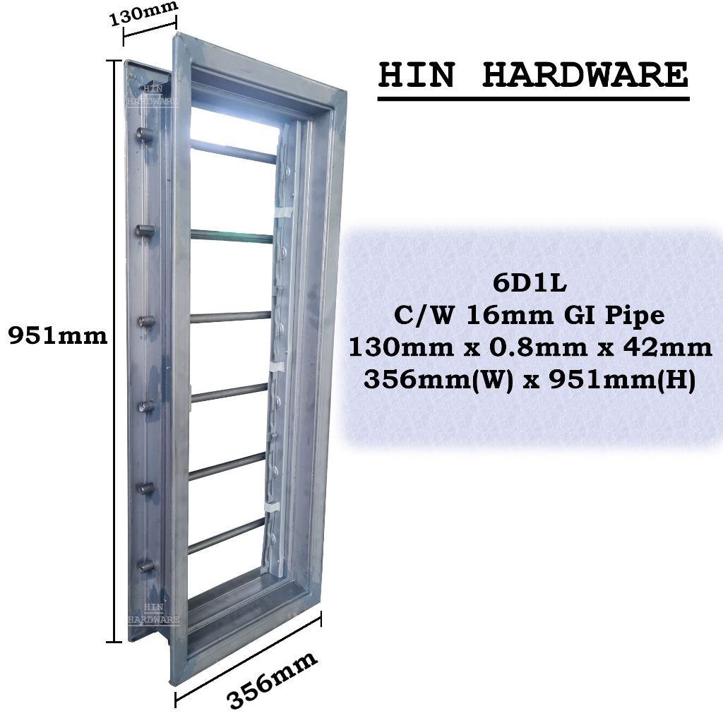 HIN PRE ORDER Customize Metal Window Frame EG 0.8mm x 130mm x 42mm ...