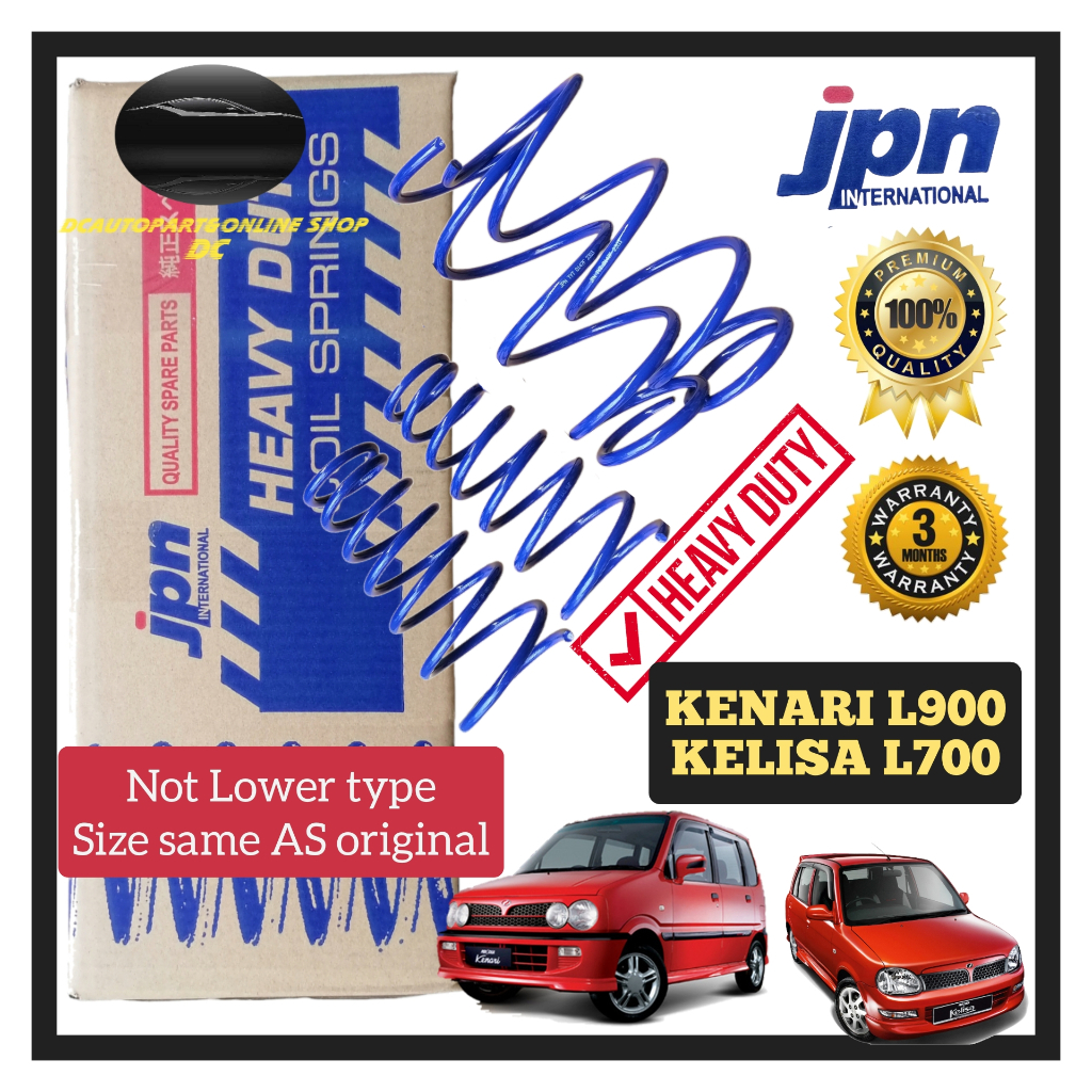 JPN INTERNATIONAL HEAVY DUTY COIL SPRING PERODUA KENARI L900 KELISA ...