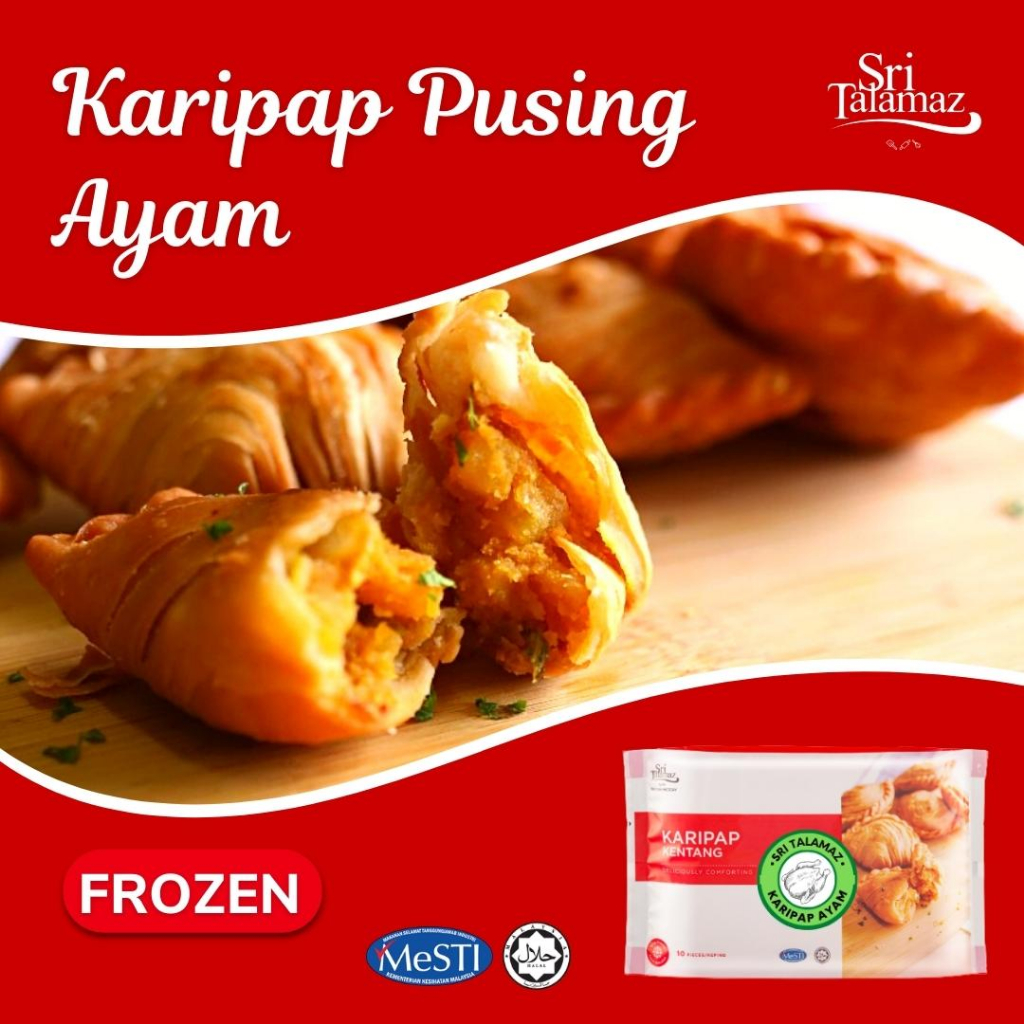 Kuih Frozen Karipap Pusing Ayam | 10pcs | Min 5 packs MIX & MATCH ...