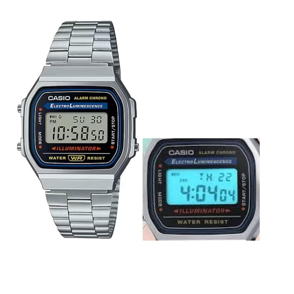 CASIO STANDARD A168WA-1W / A168WA Digital Watch | Vintage Alarm Auto ...