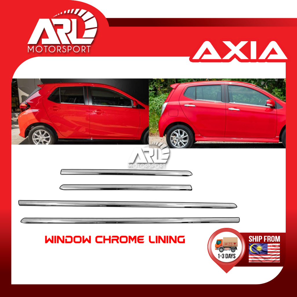Perodua Axia 1st Gen / Axia 2nd Gen (2014-2024) Chrome Lower Window ...