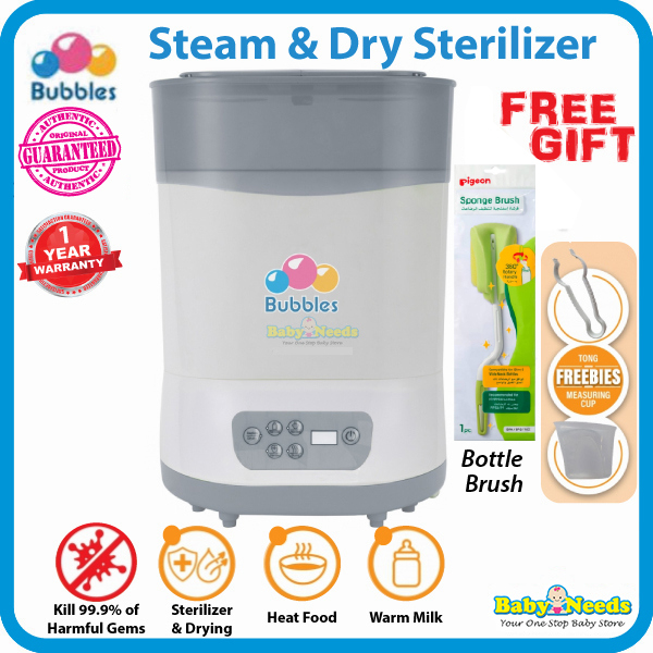 Bubbles Steam & Dry Sterilizer | Shopee Malaysia