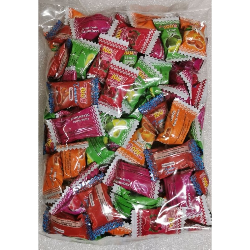 Lot100 Lot 100 Assorted Fruit Candy Gula-Gula Buah-Buahan Campuran ...