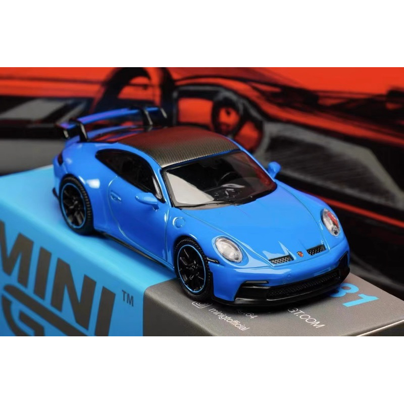 MINI GT #381 Porsche 911 992 GT3 Shark Blue | Shopee Malaysia