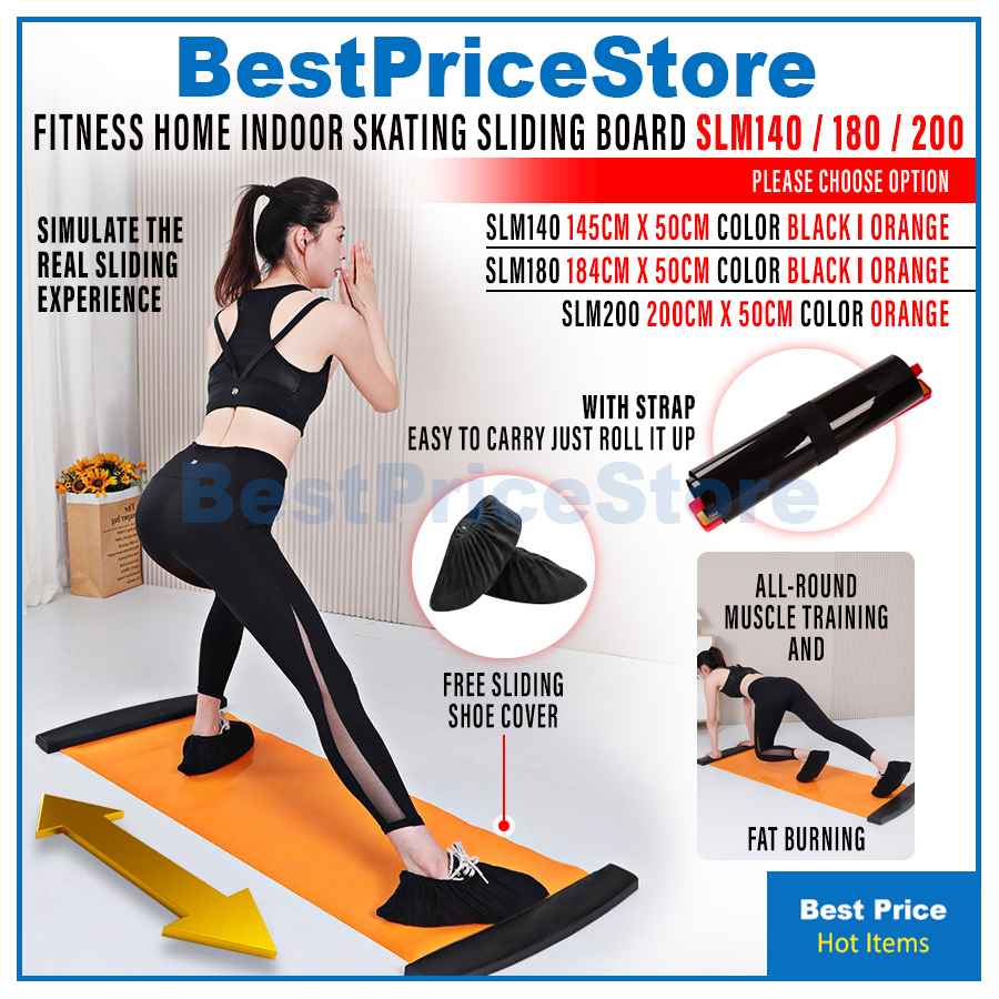 BPS Sliding Board Yoga Sliding Mat Skating Training Board Slimming ...