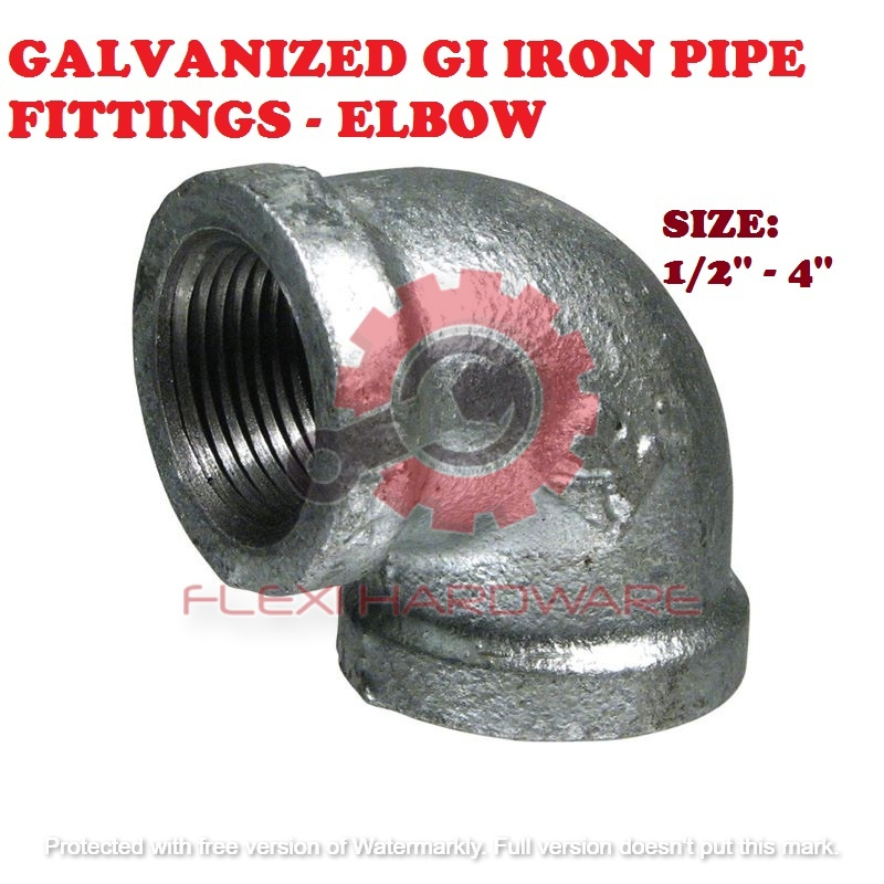 [READY STOCKS] 1/2" - 2" GI ELBOW / GALVANISED IRON ELBOW PIPE/ GI ...