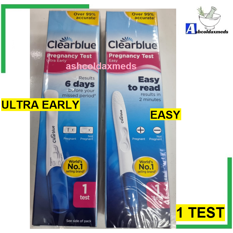 CLEARBLUE EASY Pregnancy Test Kit 1'S (ORIGINAL WITH MDA) | Shopee Malaysia