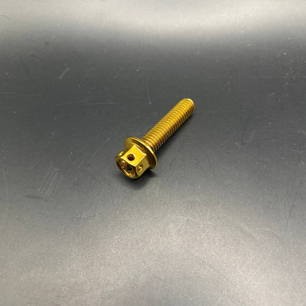 💥SKRU UNIVERSAL M6 SAIZ 10 (THREAD 6MM)💥CHROME TITANIUM GOLD ORIGINAL ...