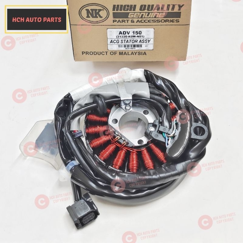 STATOR COIL COMP / FIELD COIL ASSY - HONDA - ADV 150 -K0W - P/NO. 31220 ...