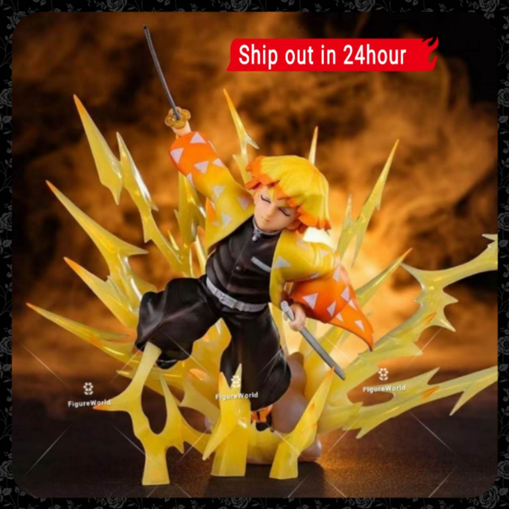 BIG OFFER20CM DEMON SLAYER ANIME ZERO AGATSUMA ZENITSU COPY RESIN ...