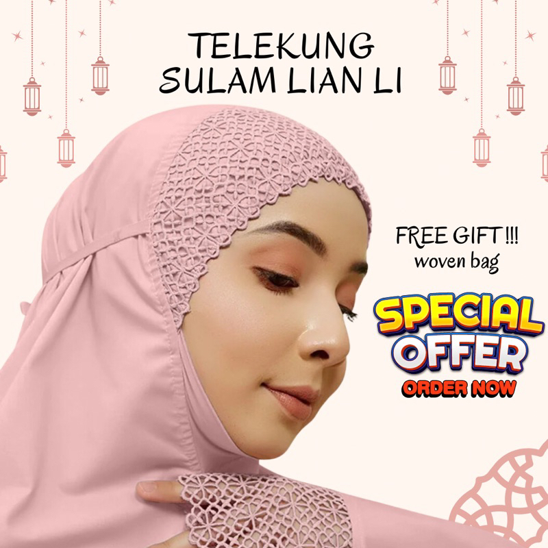 𝗣𝗢𝗦𝗧 𝗧𝗢𝗗𝗔𝗬 Telekung Sulam Dewasa Cotton Telekung Cotton Set Hadiah Gift ...