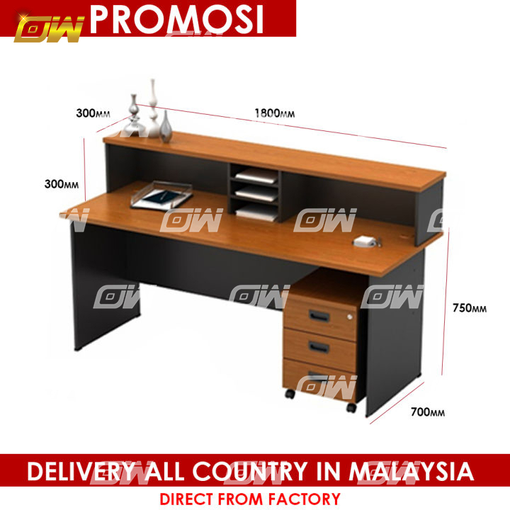 5 FEET VSS G / Ex Series Reception Counter Table (No Drawer) / Front ...