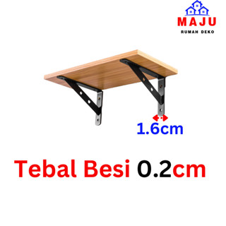 L Bracket Heavy Duyt DIY Metal Bracket Rak dinding wall breket wall L ...