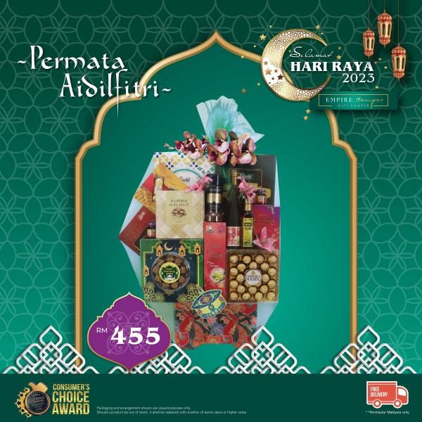 Raya Hamper Free Delivery Empire Hamper PERMATA AIDILFITRI 455 Gift Box ...