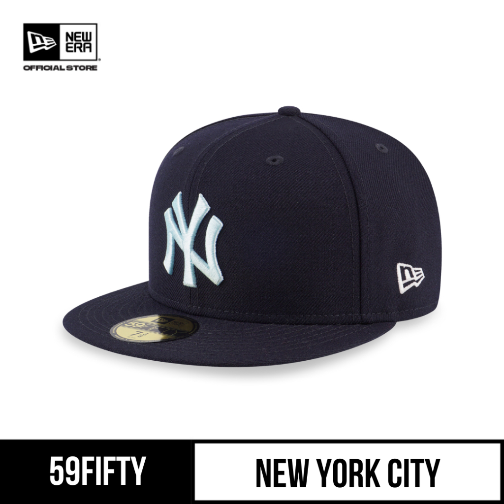 New Era 59FIFTY New York Yankees New York City Navy Fitted Cap | Shopee Malaysia