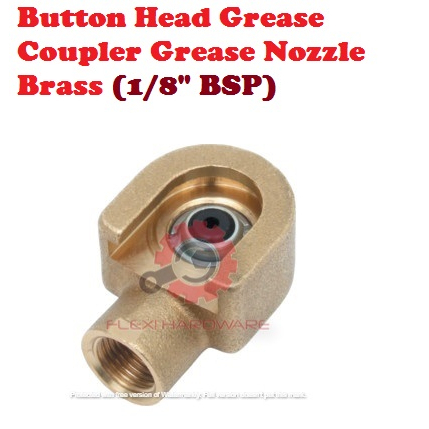 Button Head Grease Coupler Grease Nozzle Brass (1/8" BSP) | Shopee Malaysia