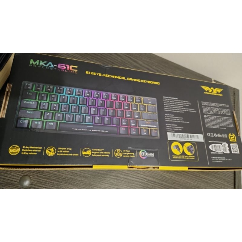 Armaggeddon MKA-61C Mechanical Gaming Keyboard | Shopee Malaysia