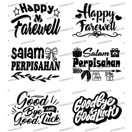 [READY STOCK] Salam Perpisahan Sticker for 10inch Foil Balloon ( Heavy ...