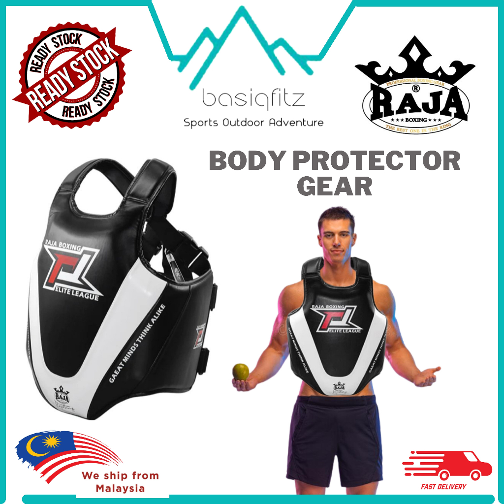 [Genuine] RAJA ELITE LEAGUE Muay Thai Boxing MMA Sparring Body Shield ...