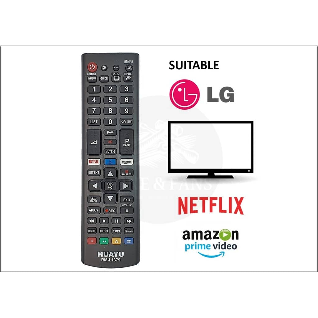 LG RM-L1379 UNIVERSAL REMOTE CONTROL LG REPLACEMENT FOR LG LED LCD SMART TV (7020/522-0080 ...