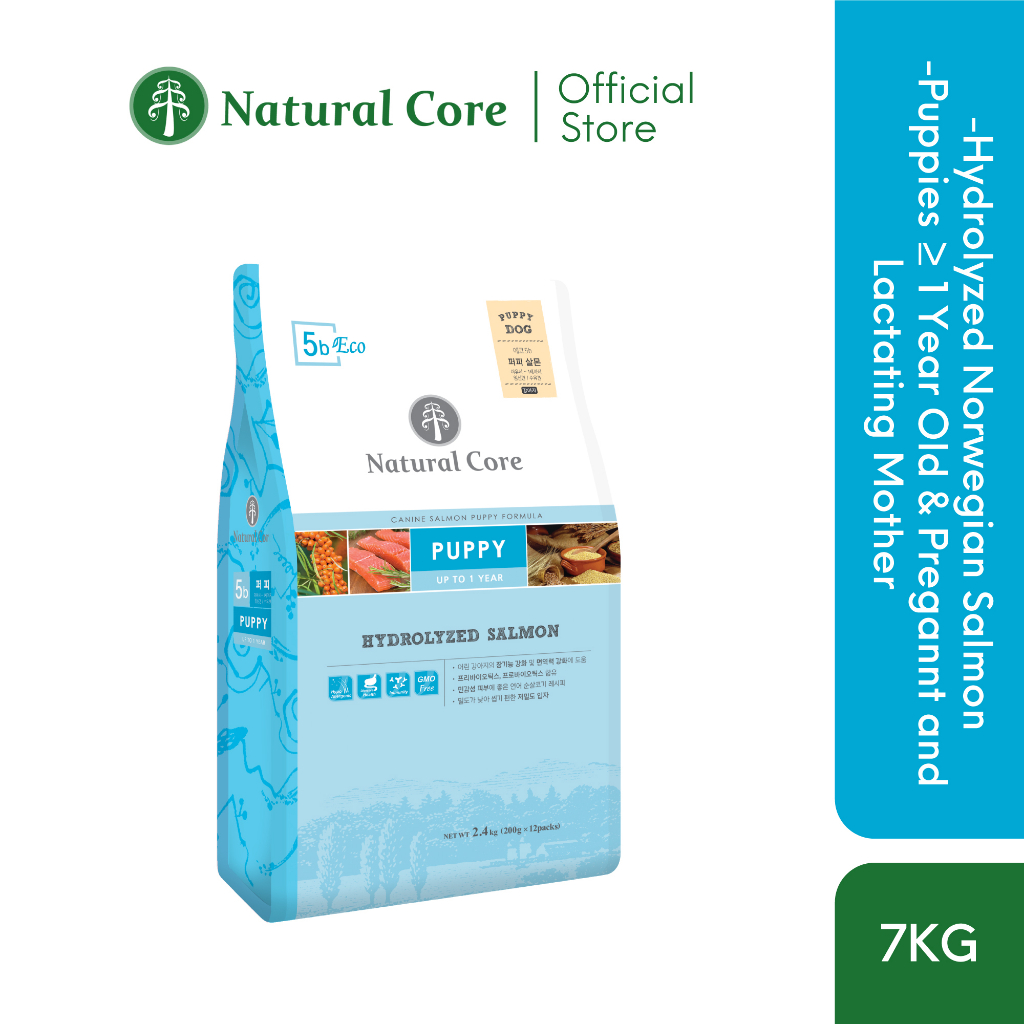 Natural Core Dry Dog Food Puppy - Puppy Salmon Eco5B (7kg) | Shopee ...
