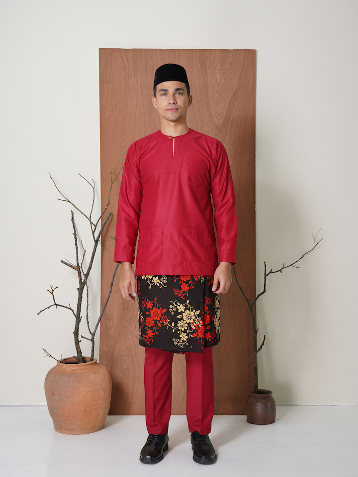 [RAYA 2024 V3] Baju Melayu BYNIKS TeluK Belanga Dengan Gabungan batik ...