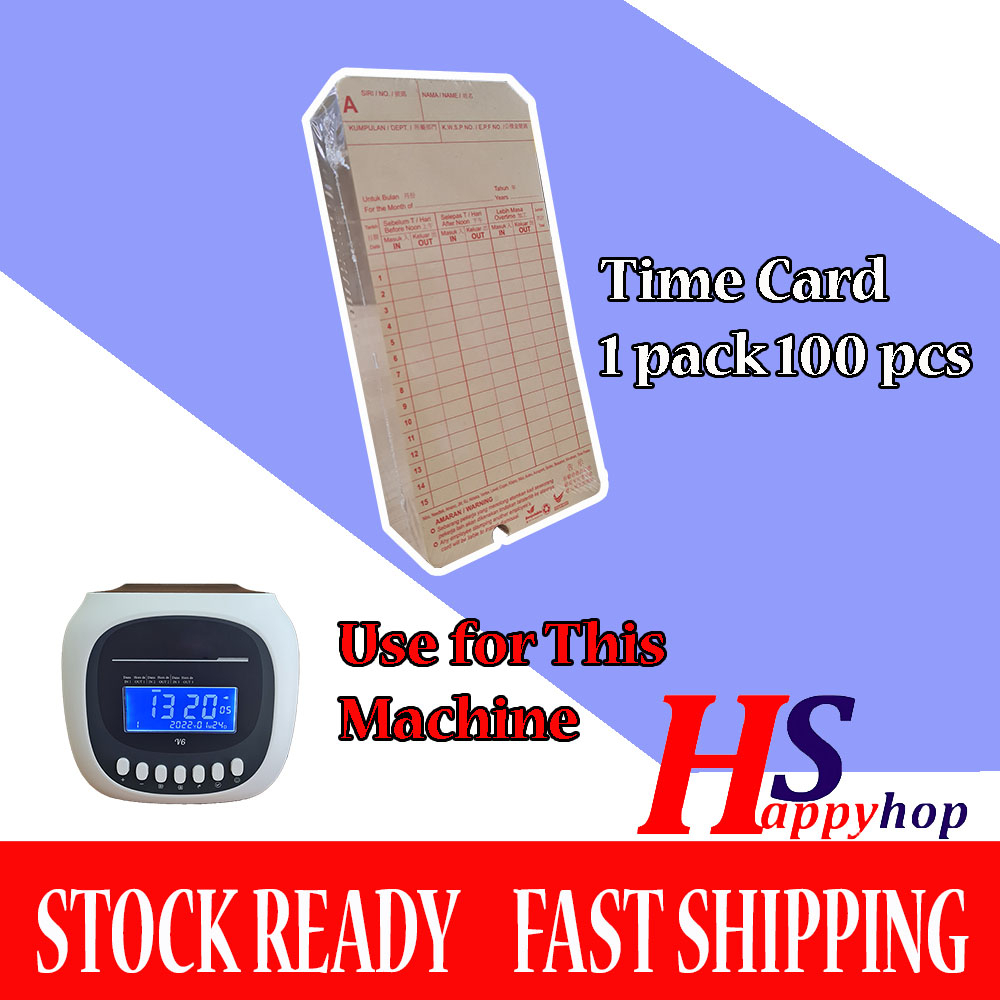 Time Recorder Punch Card Machine Card / Clocking Card / Time Recorder ...