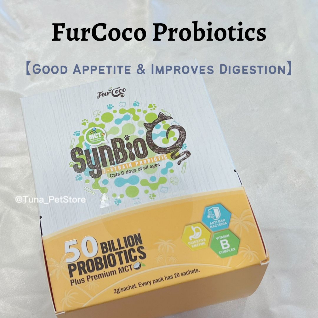 FurCoco Synbio-G Probiotic 2gx20 Cats Dogs Pet Supplement Stomach ...