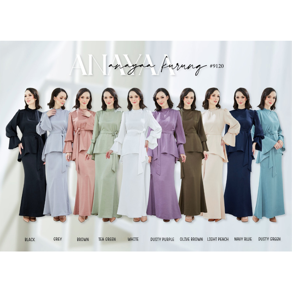 CHICCHOC l ANAYAA KURUNG 9120 BAJU RAYA READY STOCK | Shopee Malaysia