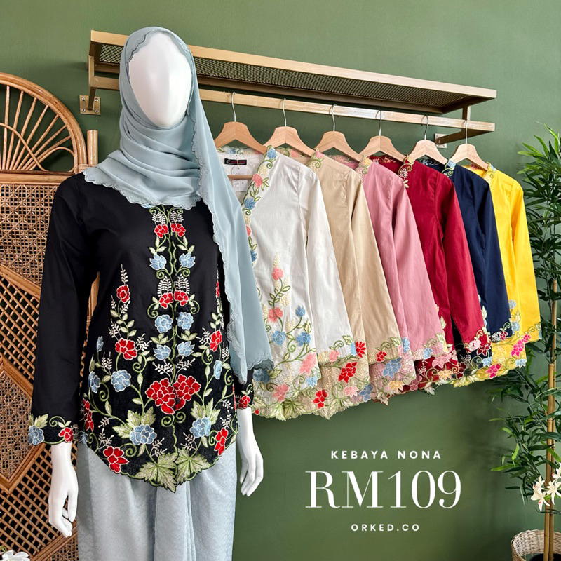 KEBAYA NONA BY BUTIK ORKED.CO | Shopee Malaysia
