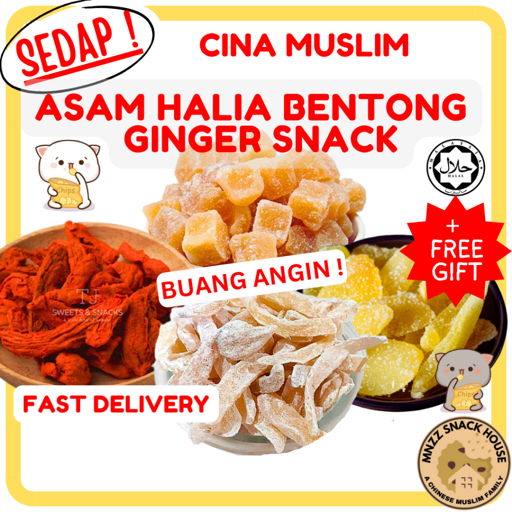 [ Beli 5 Free 1 ] Bentong Honey Ginger Asam Halia Madu Kering Merah ...