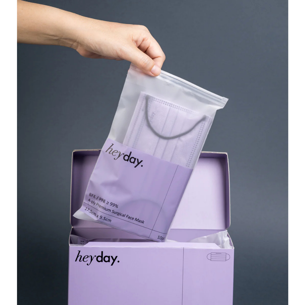 Heyday 4 Ply Surgical Face Mask by MaskOn Dusty Rose/Sage Green/ Metal ...