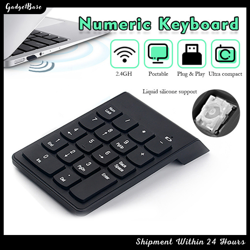 18 Keys USB Mechanical feel Wire numeric keypad Keyboard Mini number ...