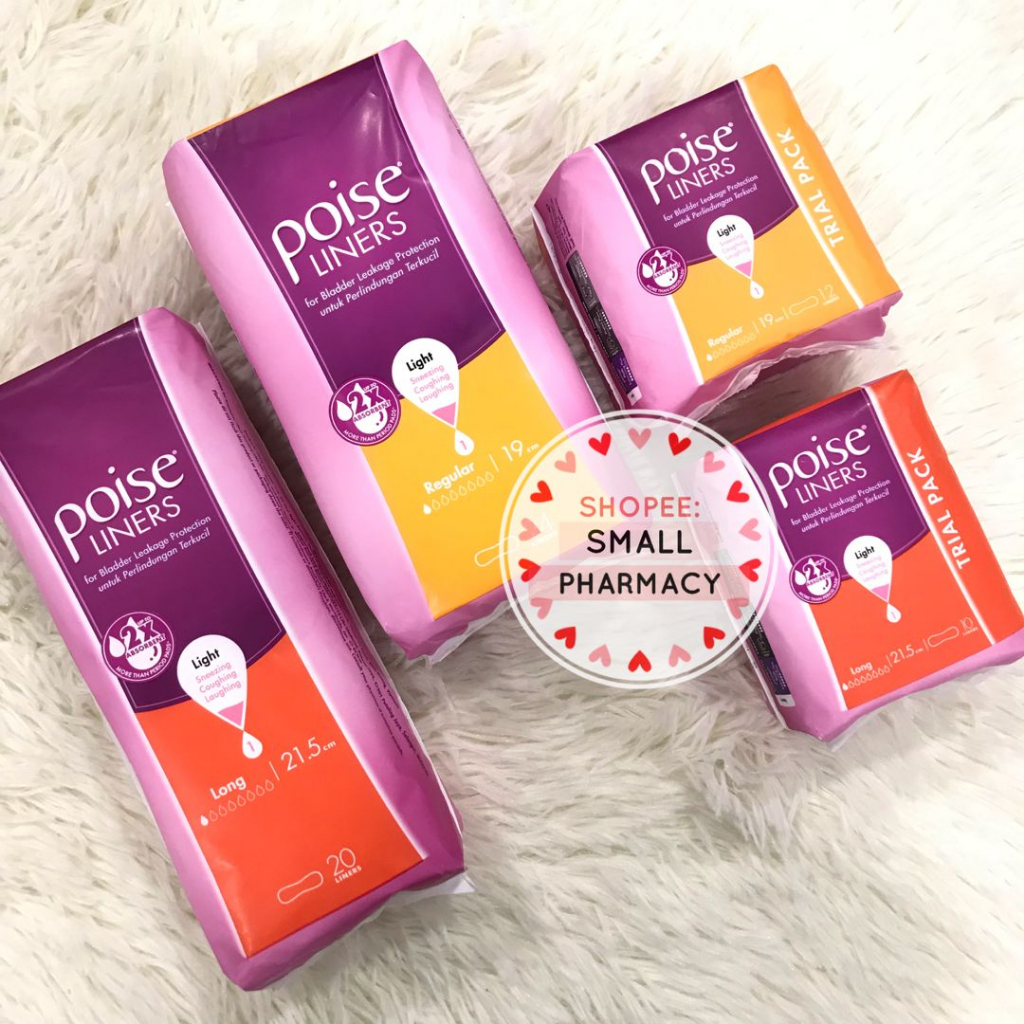 Poise Liners Light - Regular 19cm 12s 24s / Long 21.5cm 10s 20s ...