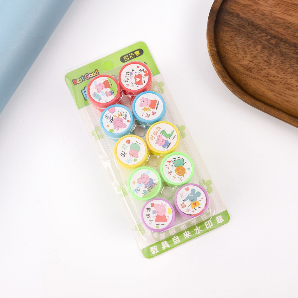 TB 💥Washable Kids Reward Stamp💥 Cartoon Stamp Cop Kanak-kanak Cop Guru ...