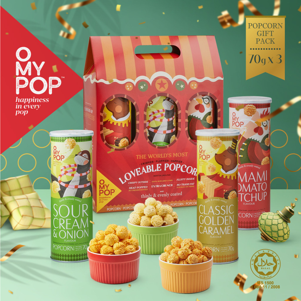 OMYPOP Popcorn Gift Pack | Shopee Malaysia