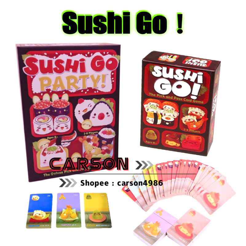 Sushi Go Card Board Puzzle Game Family parent-child Gathering Adult ...