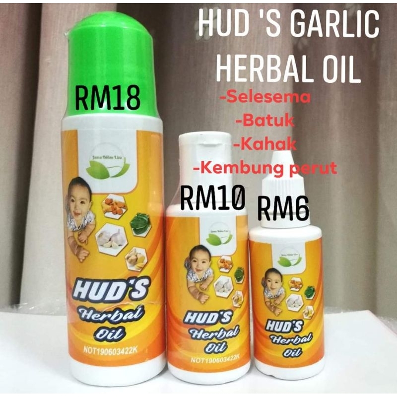 Hud's Herbal Aromatherapy Oil by Bidan Liza Minyak Hud Selesema Batuk ...
