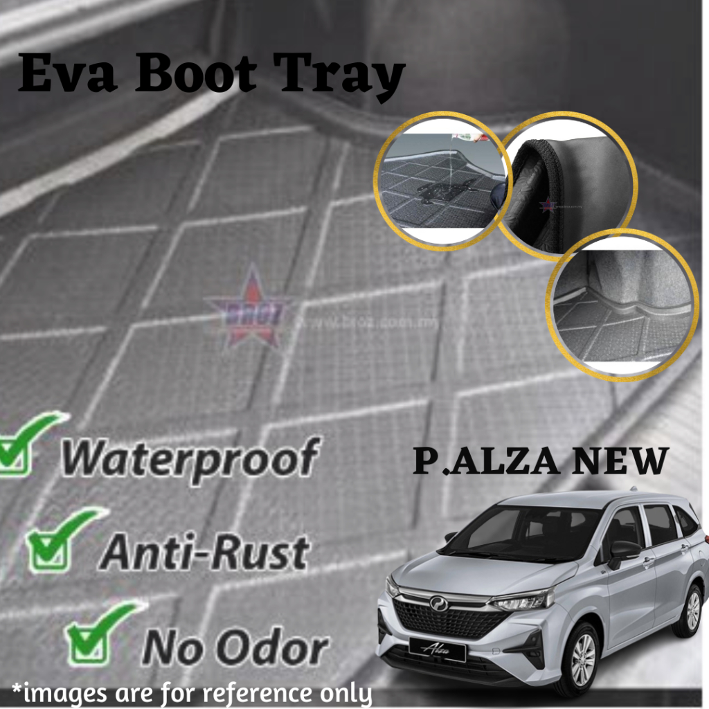 PERODUA ALZA NEW EVA Copolymer Car Boot Tray Luggage Cargo Trunk Tray ...