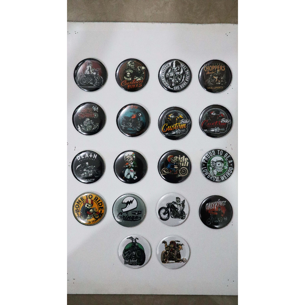 Button Badge Pin Cafe Racers,Choppers,Vespa (58mm) | Shopee Malaysia
