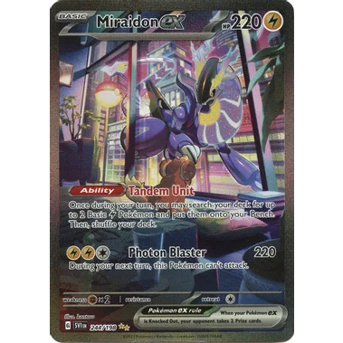 Miraidon EX / Special Illustration Rare / 244/198 / English Scarlet ...
