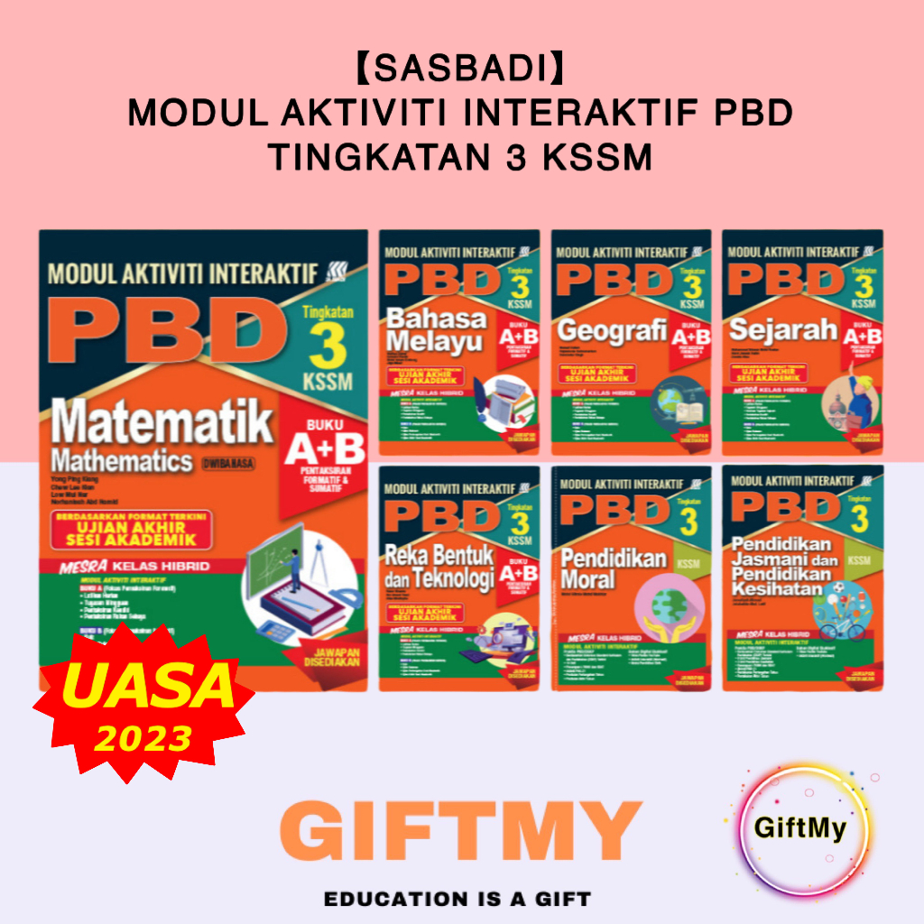 【Sasbadi】Modul Aktiviti Interaktif PBD UASA Tingkatan 3 KSSM Edisi 2023 — Dwibahasa Form 3 ...