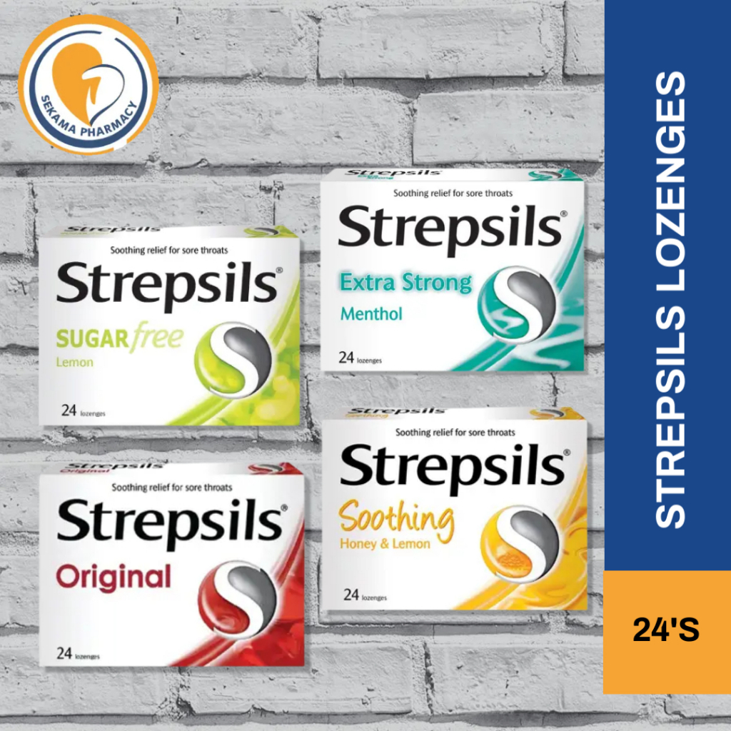 STREPSILS SOOTHING SORE THROAT LOZENGES 24'S (SOOTHING/ EXTRA STRONG ...