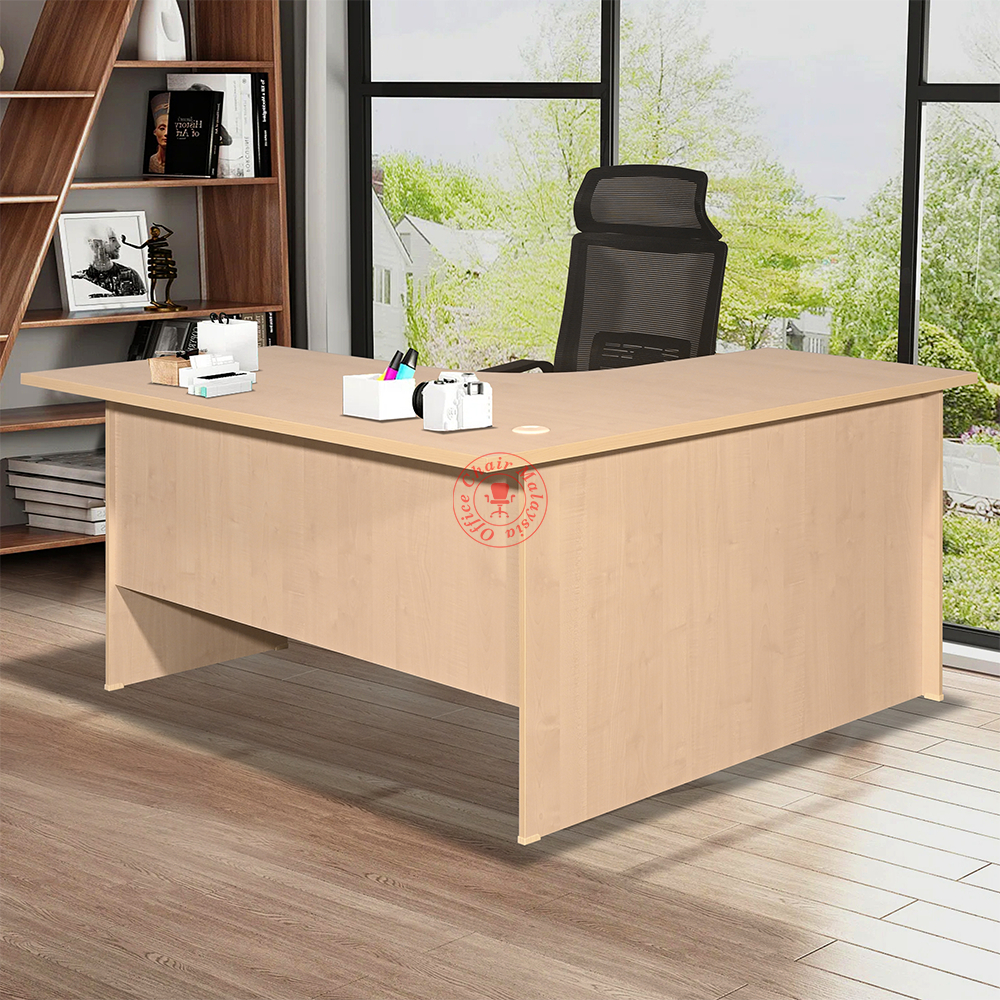 L Shape Office Table / Study Table / Study Desk / Writing Table / Meja ...