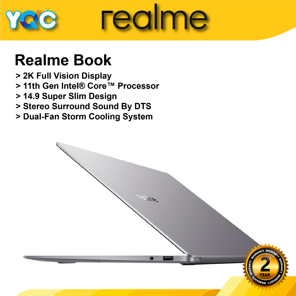 realme Book Laptop i3 2K Full Vision Display 11th Gen Intel Core ...