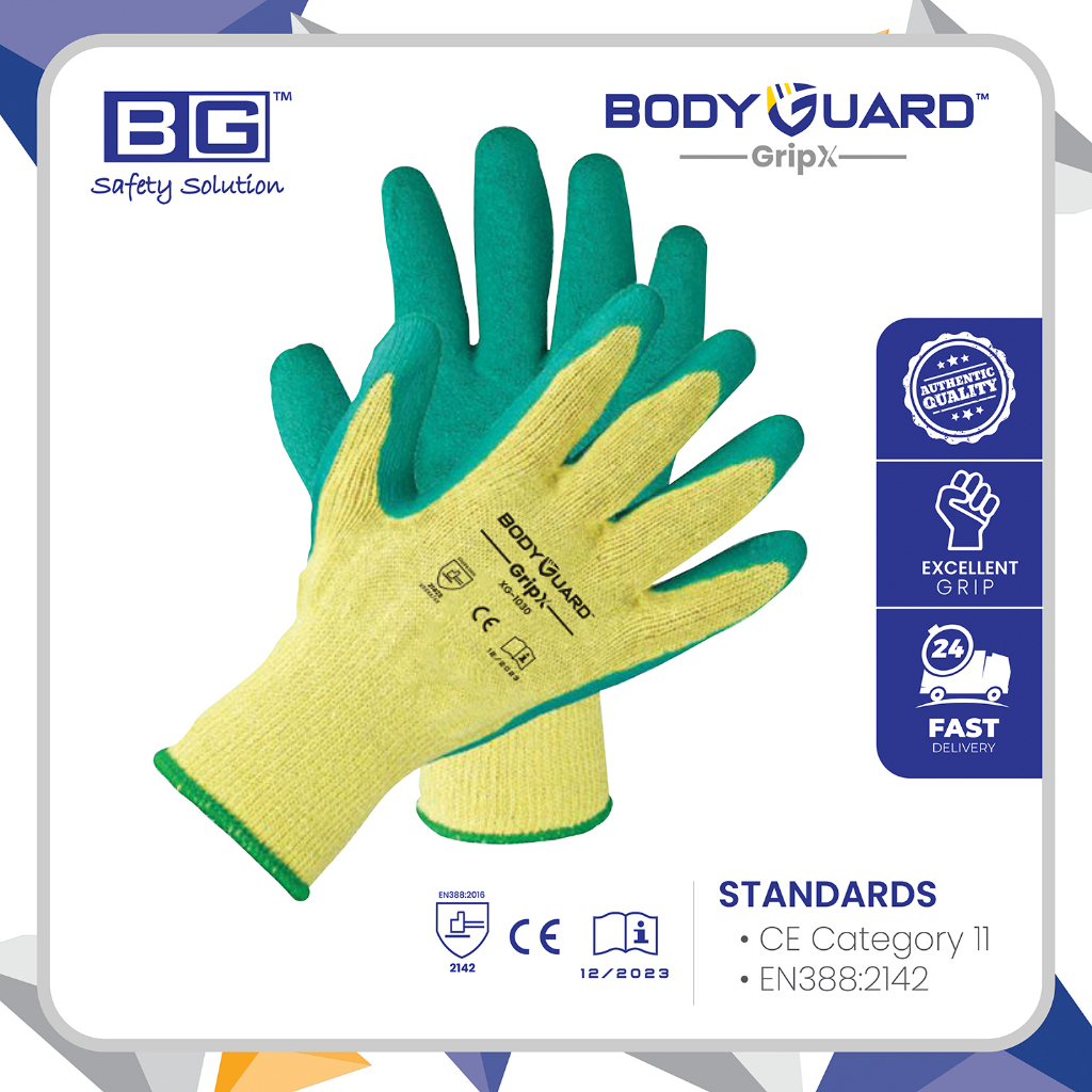 BODYGUARD GripX Safety Glove | Shopee Malaysia